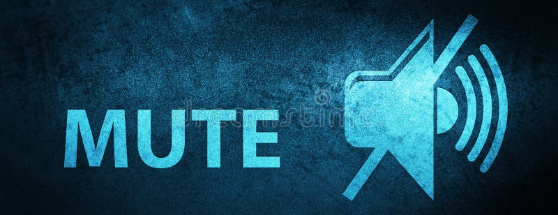 Mute Special Blue Banner Background Stock Illustration - Illustration ...