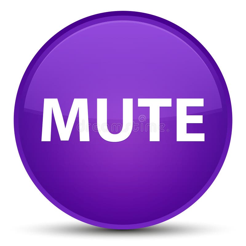 Mute Special Purple Round Button Stock Illustrations – 3 Mute Special ...