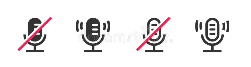 Mute Voice Record Mic Icon Simple Pictogram, Turn on Off Disable ... Mute Voice Record Mic Icon Simple Pictogram, Turn on Off Disable ...