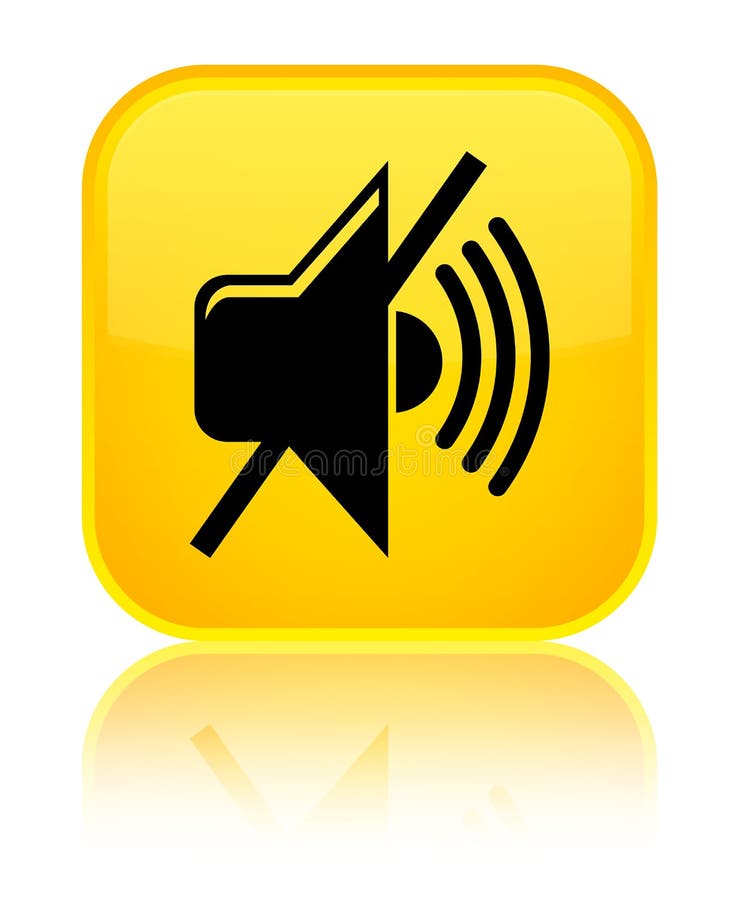 Mute Yellow Keyboard Button Stock Illustration - Illustration of yellow ...