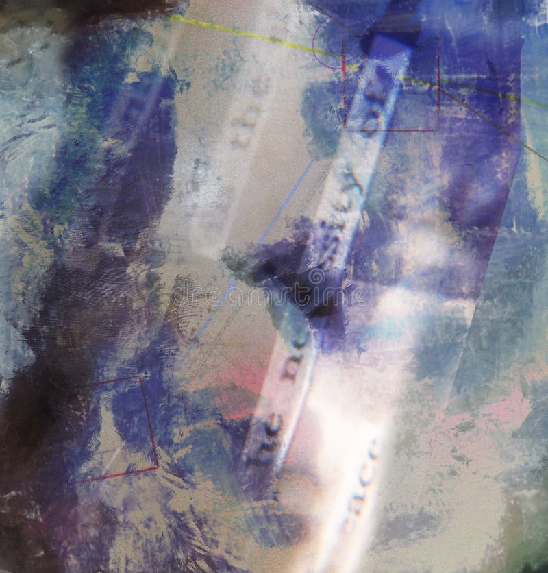 Muted Abstract Painting stock illustration. Illustration of design ...