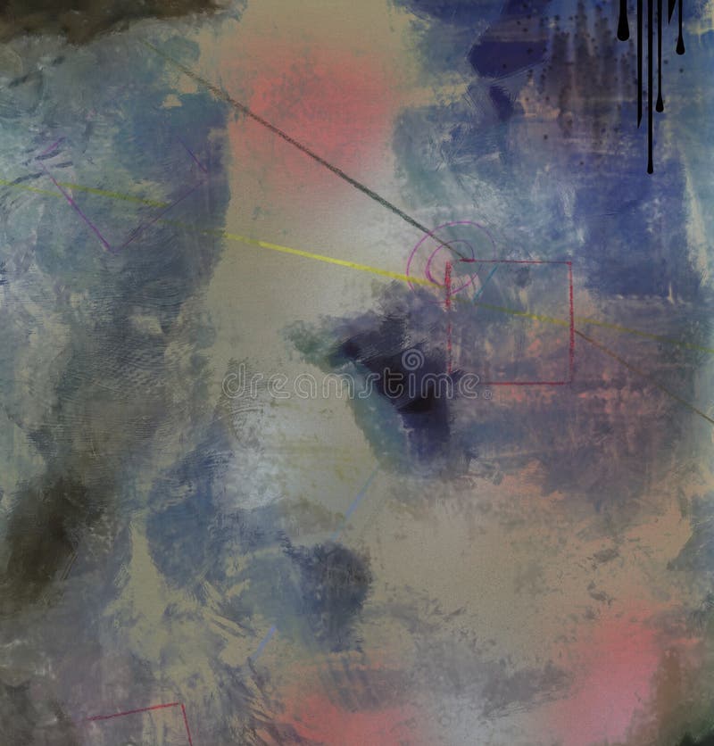 Muted Abstract Watercolor Background Cross Stock Illustration ...