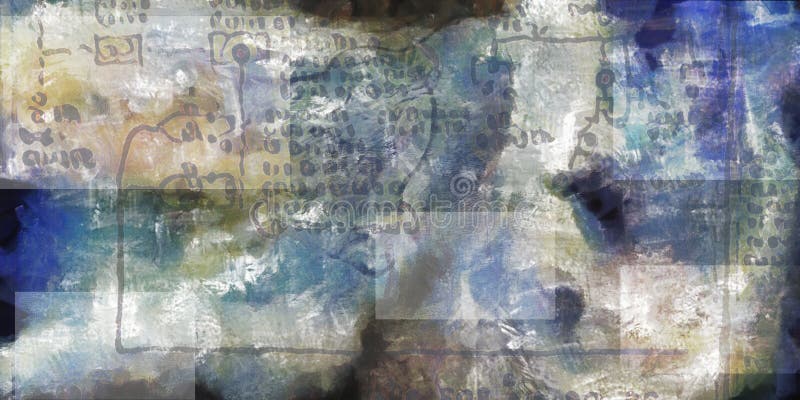 Muted Abstract Painting stock illustration. Illustration of effect ...