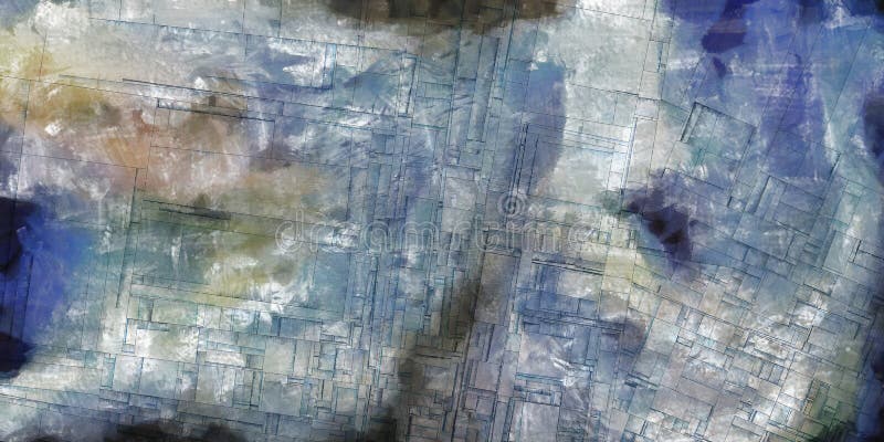 Muted Abstract Painting stock illustration. Illustration of worn ...