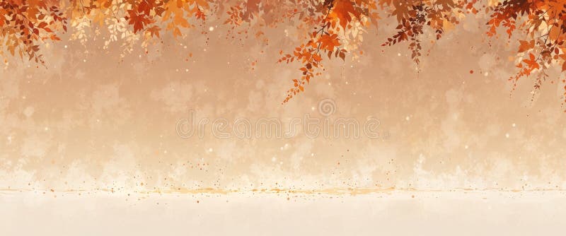Muted Autumn Hues with Soft Edges and Floating Glowing Particles ...