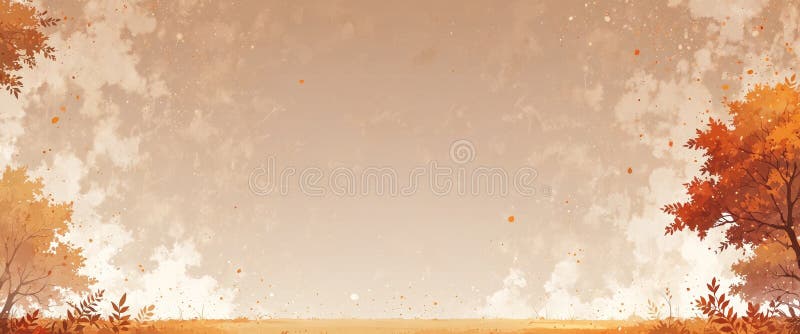 Muted Autumn Hues with Soft Edges and Floating Glowing Particles ...