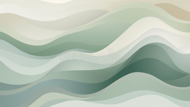 Muted Beige and Sage Green Abstract Pattern Wallpaper Stock ...