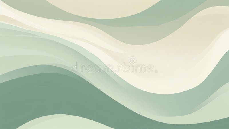 Muted Beige and Sage Green Abstract Pattern Wallpaper Stock ...