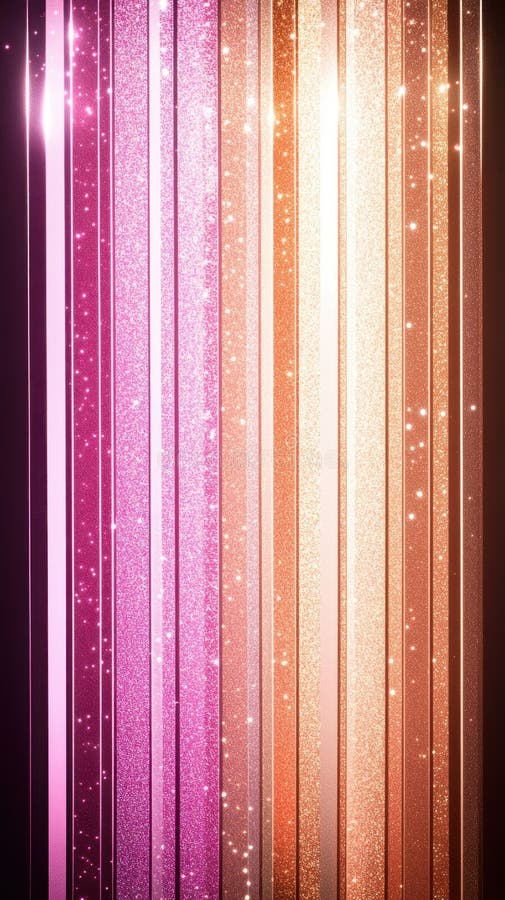 Muted Champagne and Soft Rose Gold Gradient with Sparkling Lines Stock ...