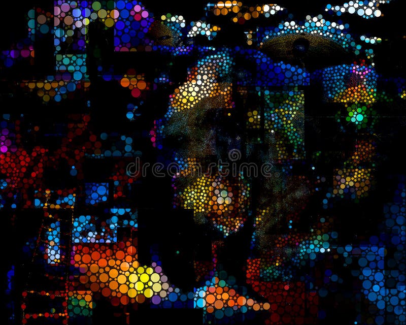 Muted Geometric Abstract stock illustration. Illustration of background ...