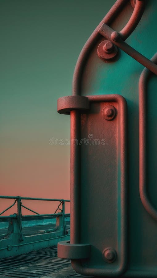 Muted Green Industrial Background with Rugged Iron Surface and Gradient ...