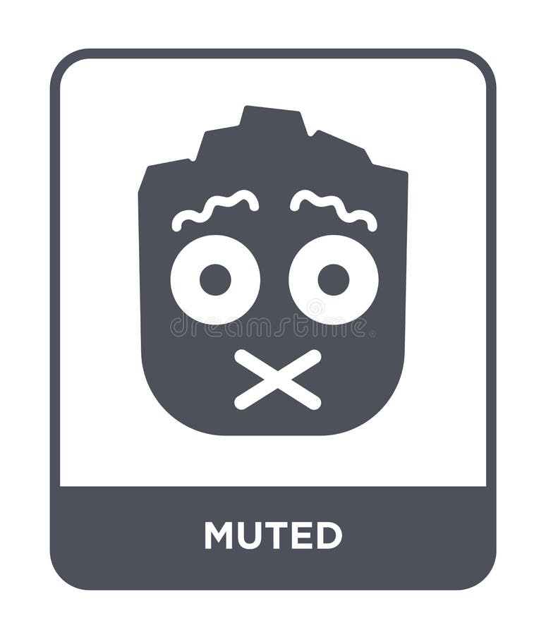 Muted Icon Vector Isolated on White Background, Logo Concept of Stock ...