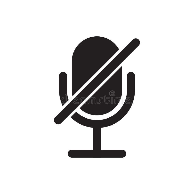 Muted Microphone Icon Stock Illustrations – 1,269 Muted Microphone Icon ...