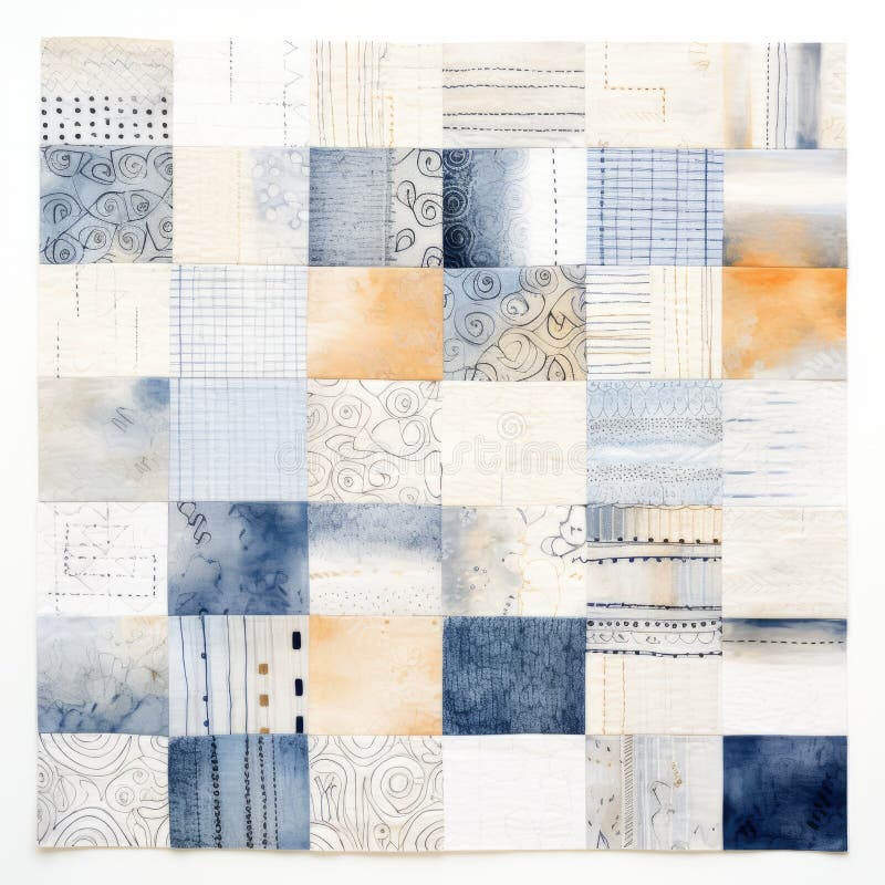 Muted Patchwork: Calm and Meditative Designs by Mandy Disher Stock ...