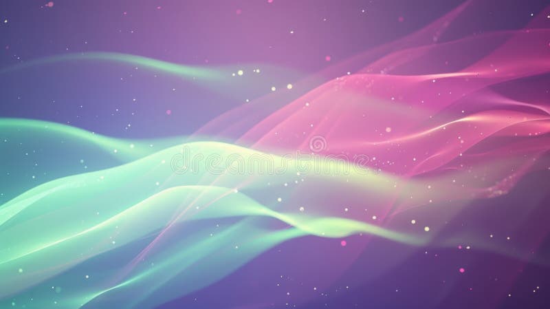 A Muted Purple and Blue Gradient with Hints of Green and Pink Giving a ...