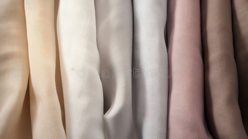 Muted and Subtle Tones: a Collection of Colored Silk Material Stock ...