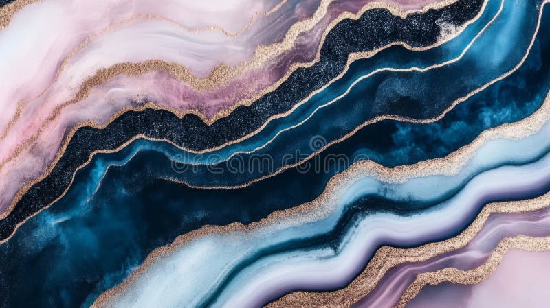 Muted Tones Intermingle in Smooth, Flowing Patterns, Presenting an ...