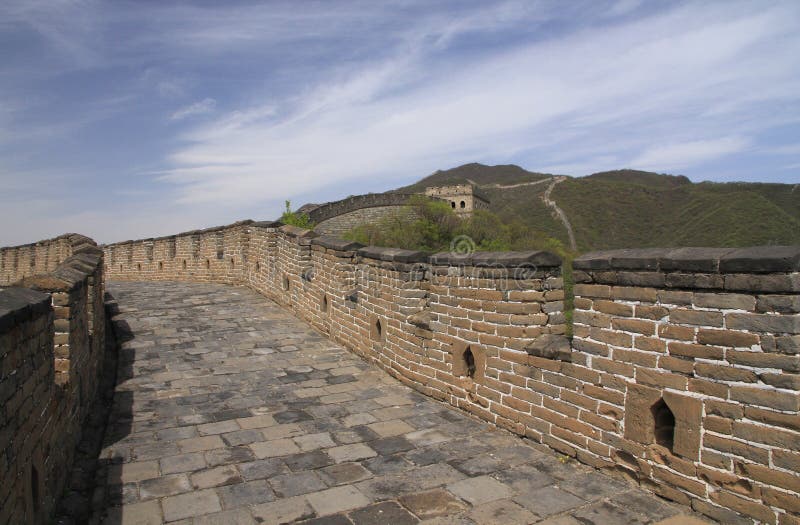 The Mutianyu Section of the Great Wall Stock Image - Image of world ...