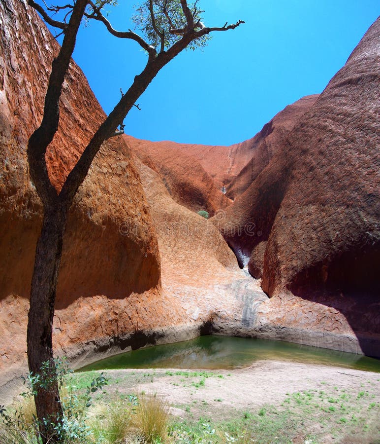 Mutitjulu Waterhole Uluru editorial stock photo. Image of color - 6694553