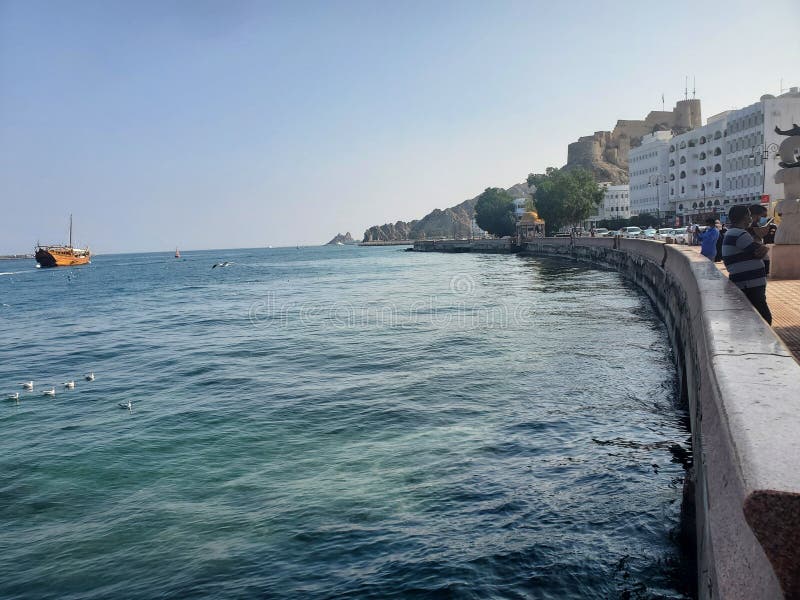 Mutrah Corniche, Muscat, Oman Stock Image - Image of wave, shore: 239255417