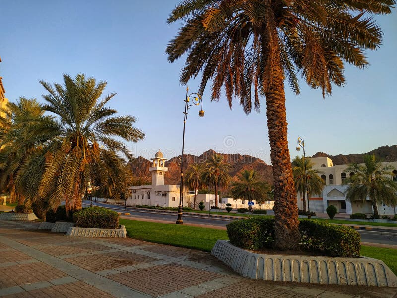 Mutrah town, Muscat, Oman stock photo. Image of walkway - 186880324