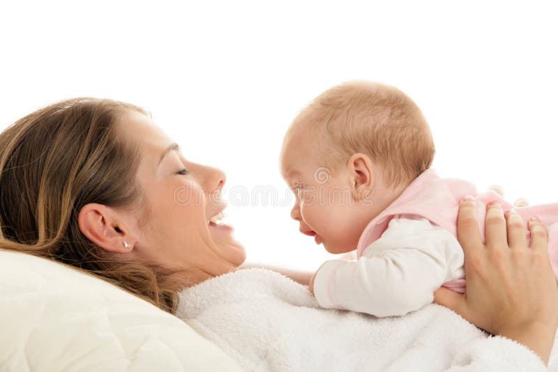 Mutter mit Kind stockbild. Bild von schätzchen, mädchen - 17022663