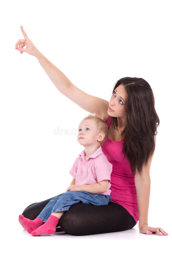 Mutter mit Kind stockfoto. Bild von finger, nett, frau - 21382608