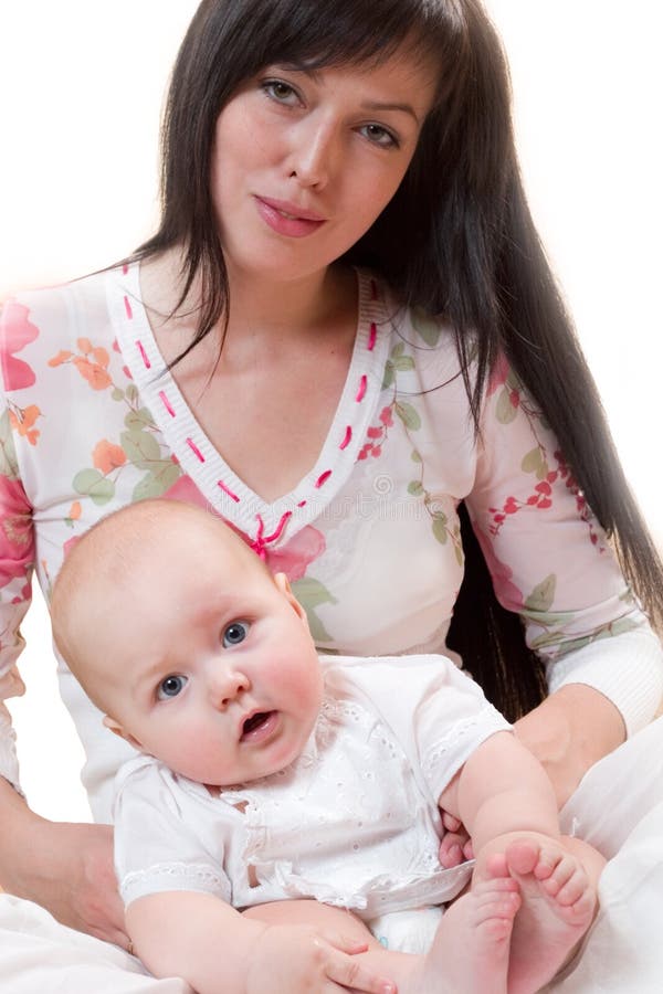 Mutter und Kind stockfoto. Bild von attraktiv, positiv - 1642998
