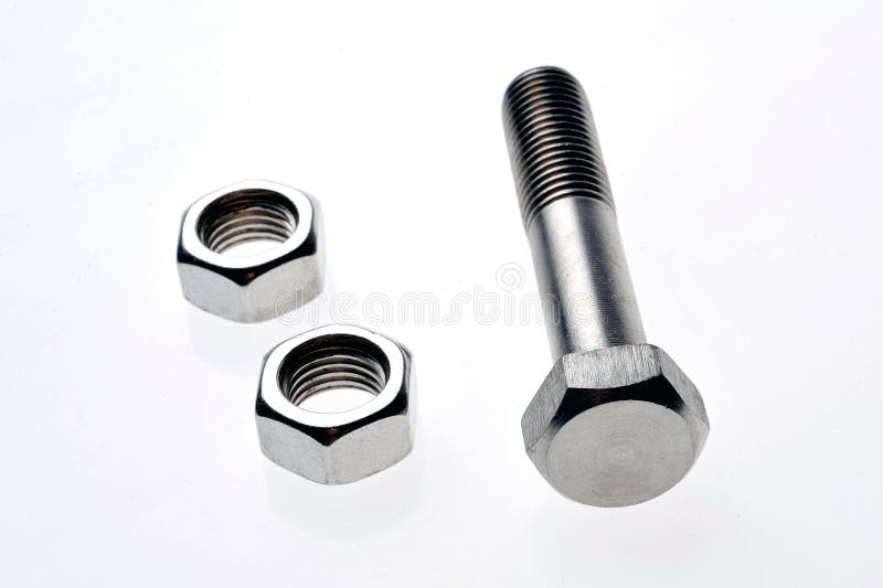 Mutter und Schraube stockbild. Bild von verbinder, hintergrund - 12517783