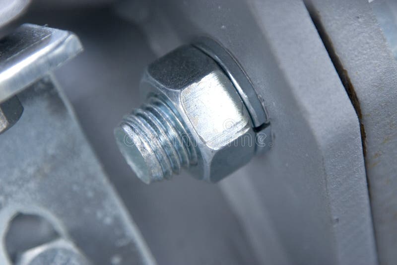 Mutter und Schraube stockbild. Bild von industriell, technik - 16826379