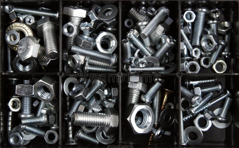 Muttern - und - Schrauben stockbild. Bild von schrauben - 25355779