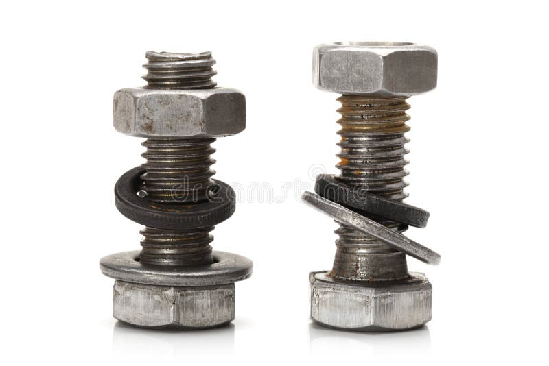 Muttern - und - Schrauben stockbild. Bild von verbindungselemente ...