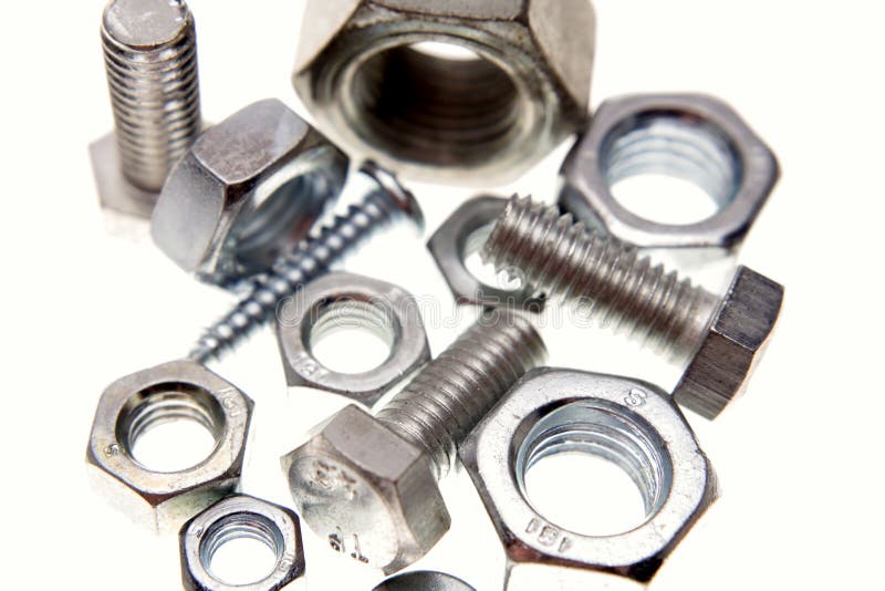 Muttern - und - Schrauben stockbild. Bild von herstellung - 5377067