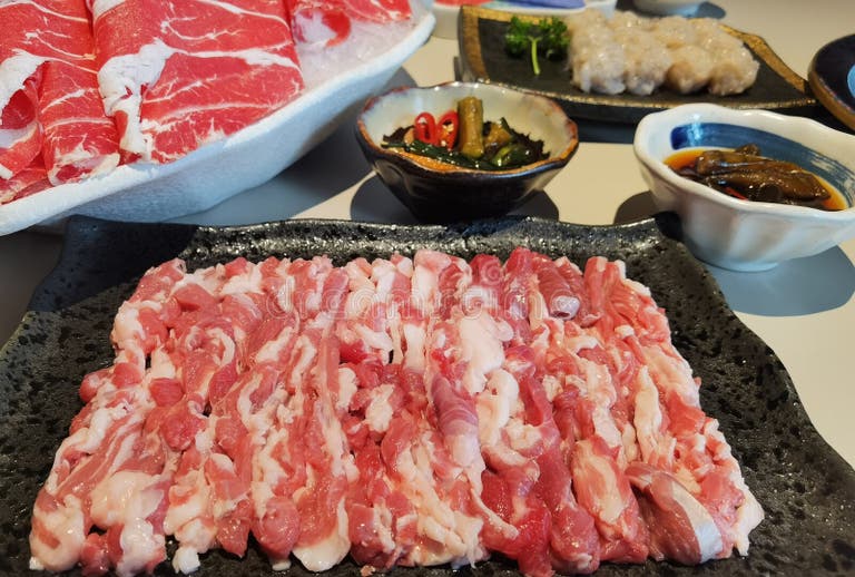 Mutton and beef slices stock image. Image of lamb, barbecue - 327028481