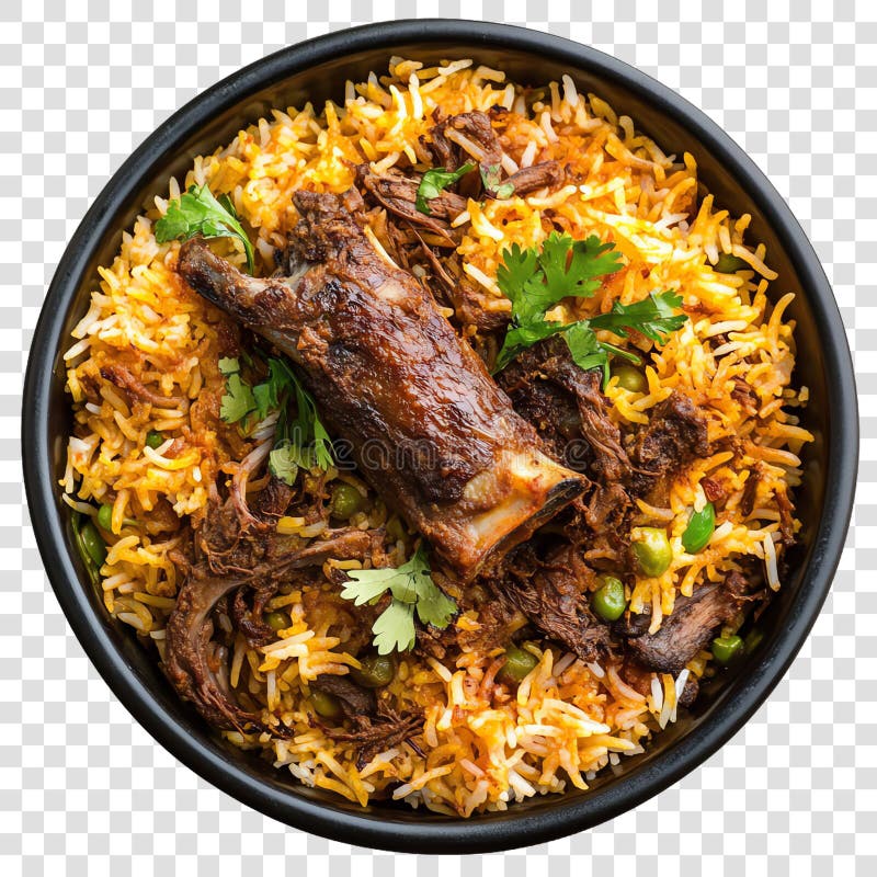 Mutton biryani stock image. Illustration of indian, gastronomy - 341527279