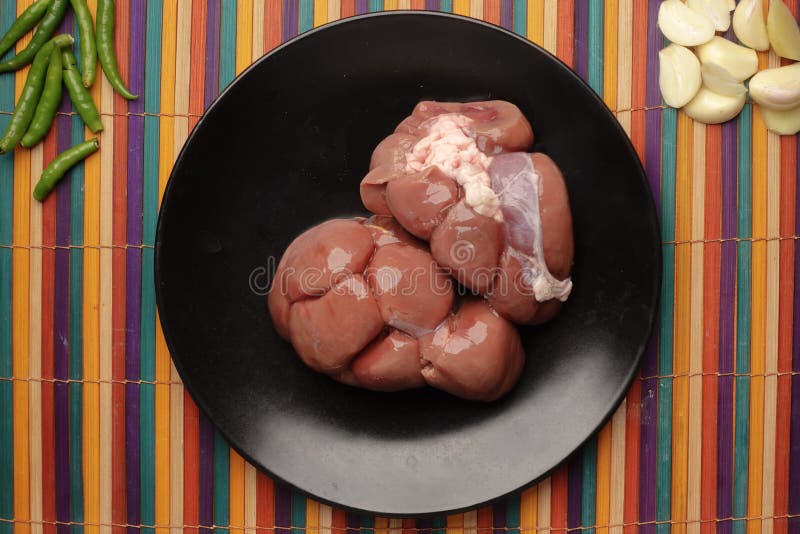 Mutton Brain on a Chopping Board Stock Image - Image of bloody, kitchen ...