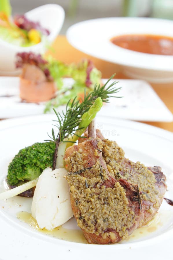 Mutton chop stock photo. Image of mouth, healthy, vegetarian - 8917524