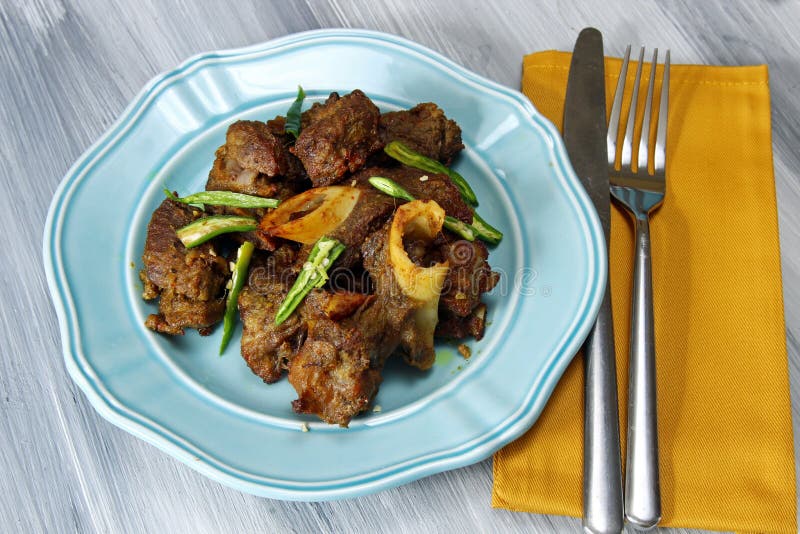 Mutton fry stock image. Image of isolated, dinner, food - 70372861