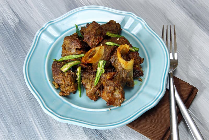 Mutton fry stock image. Image of isolated, dinner, food - 70372861