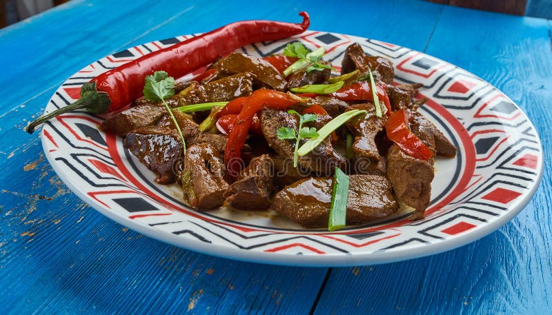 Mutton kidney roasted. stock photo. Image of healthy - 111959216