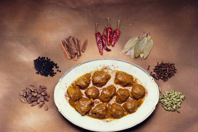Mutton made with spices stock photo. Image of cuisine - 348663806