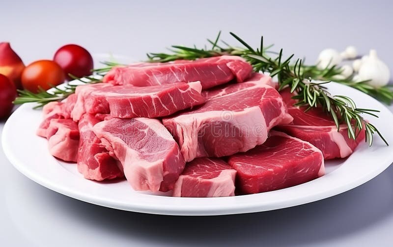 Mutton Meat on Clear Background Stock Illustration - Illustration of ...