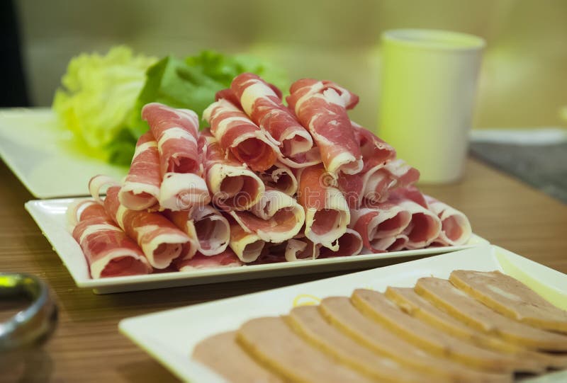 Mutton slices stock image. Image of board, nutritious - 32039559