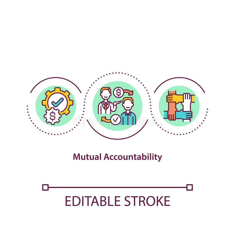 Mutual Accountability Concept Icon Stock Vector - Illustration of ... Mutual Accountability Concept Icon Stock Vector - Illustration of ...