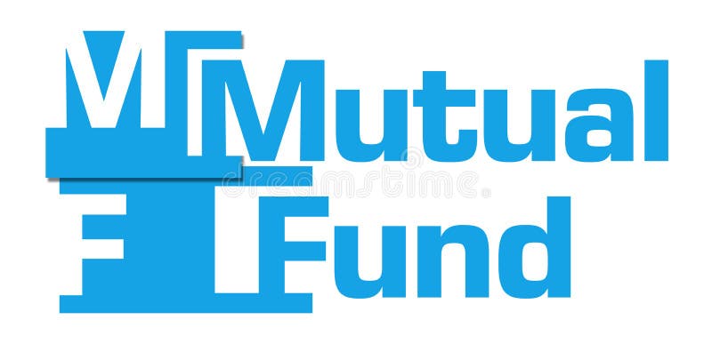 Mutual Fund Blue Abstract Graphics on Top Stock Illustration ...