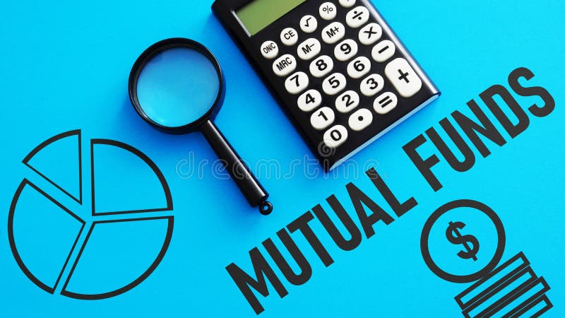 Mutual Funds are Shown Using the Text and Picture of Coins Stock Photo ...