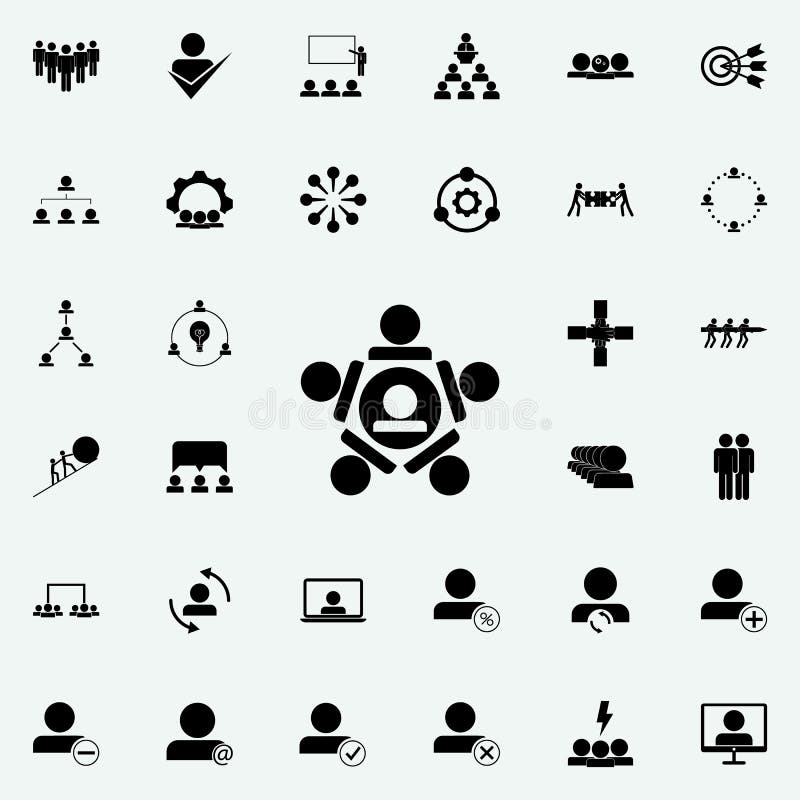 Mutual Help of the Team Icon. Teamwork Icons Universal Set for Web and ...