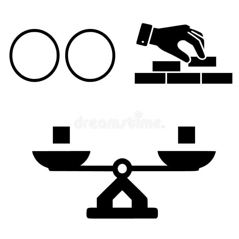 Mutual Respect & Healthy Boundaries Vector Icon Set Stock Illustration ...