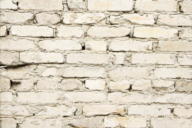 Muur Van Witte Baksteen Textuur, Achtergrond, Oude Baksteen Stock Foto ...