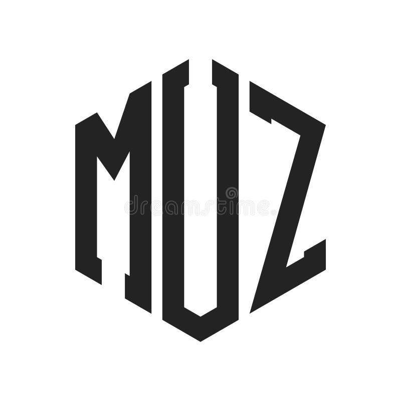 MUZ Logo Design. Initial Letter MUZ Monogram Logo Using Hexagon Shape ...